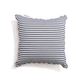 Lauren's Navy Stripe Small Square Throw Pillow | Business & Pleasure Co.