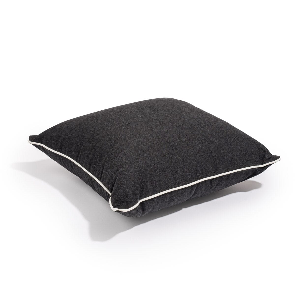 The Small Square Throw Pillow - Rivie Black | Business & Pleasure Co.