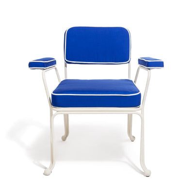 The Waterhouse Dining Chair in Rivie Mediterranean Blue | Antique Whit ...