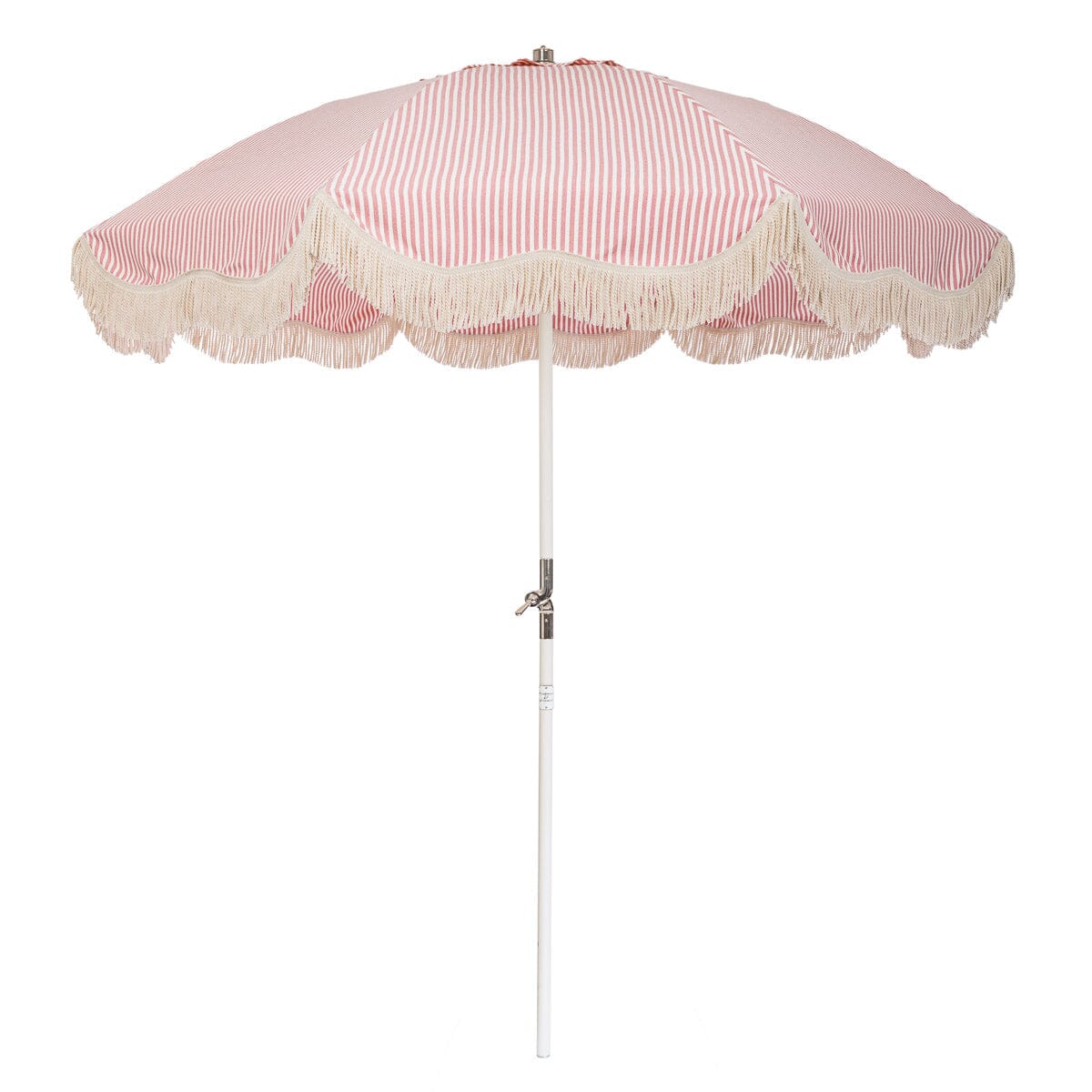 The Club Pool Umbrella - Lauren's Pink Stripe | Business & Pleasure Co.