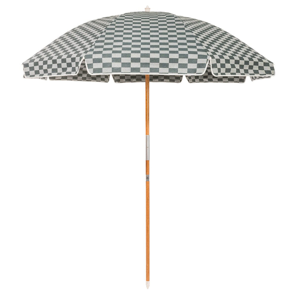 The Rio Umbrella - Vintage Green Checker | Business & Pleasure Co.