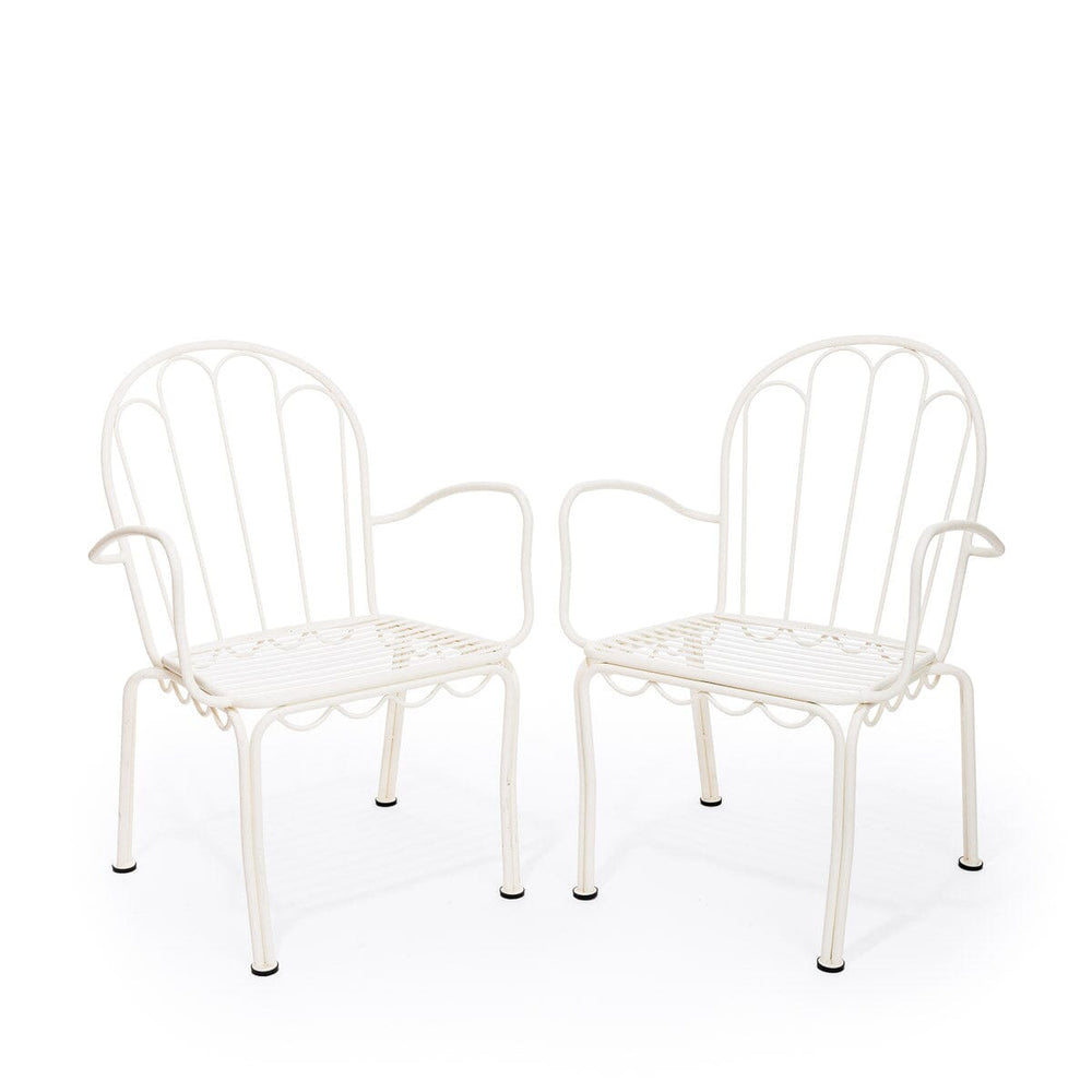 The Al Fresco Dining Chair Set - Antique White | Business & Pleasure Co.