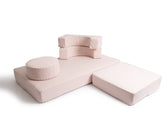 The Modular Pillow Stack - Lauren's Pink Stripe | Business & Pleasure Co.